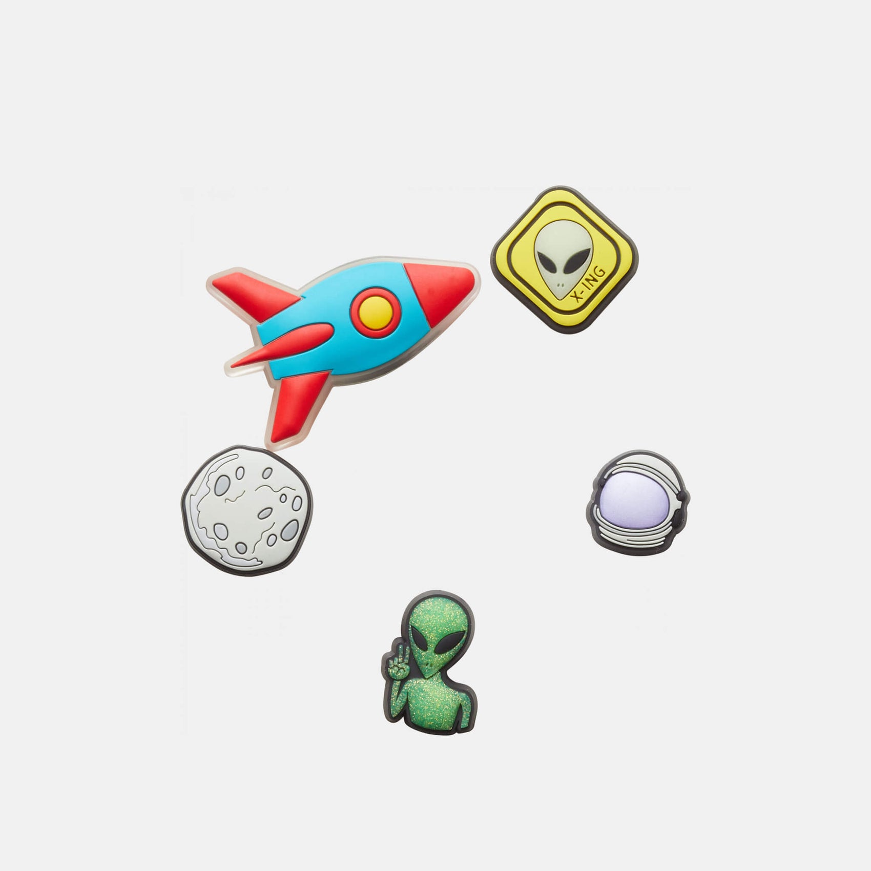 Jibbitz badges - Outer Space - 5 pcs