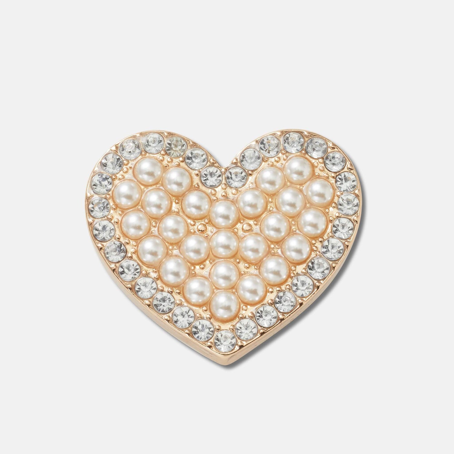 Jibbitz Badge - Pearl Cluster Heart
